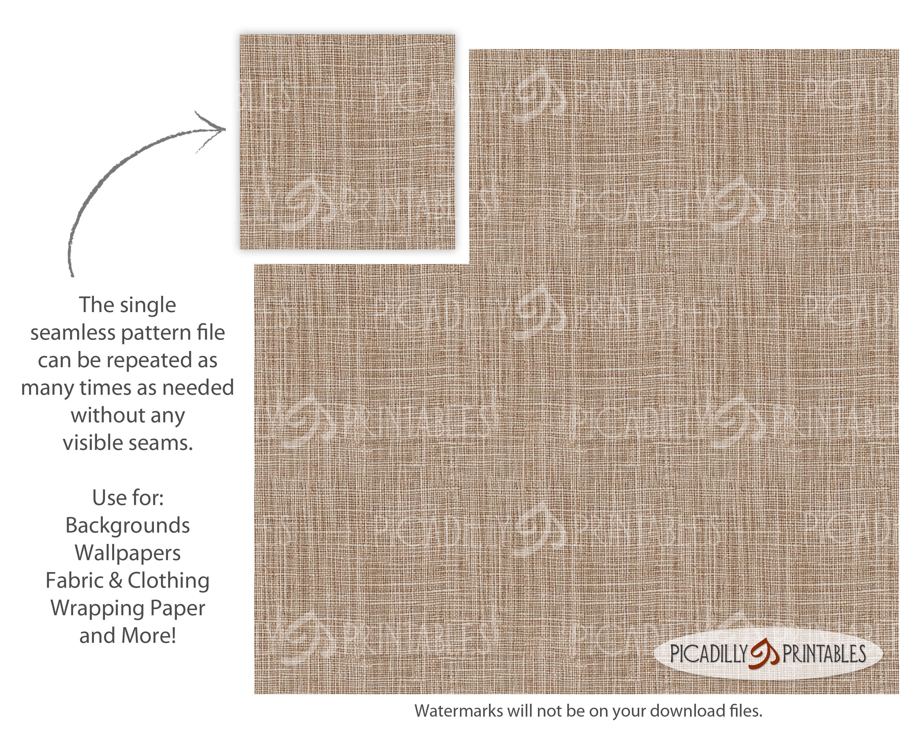 Neutral Linen Fabric Seamless Patterns for Wallpapers, Textiles ...