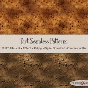 Dirt Seamless Patterns for Wallpapers, Textiles, Wrapping Paper - 10 ...