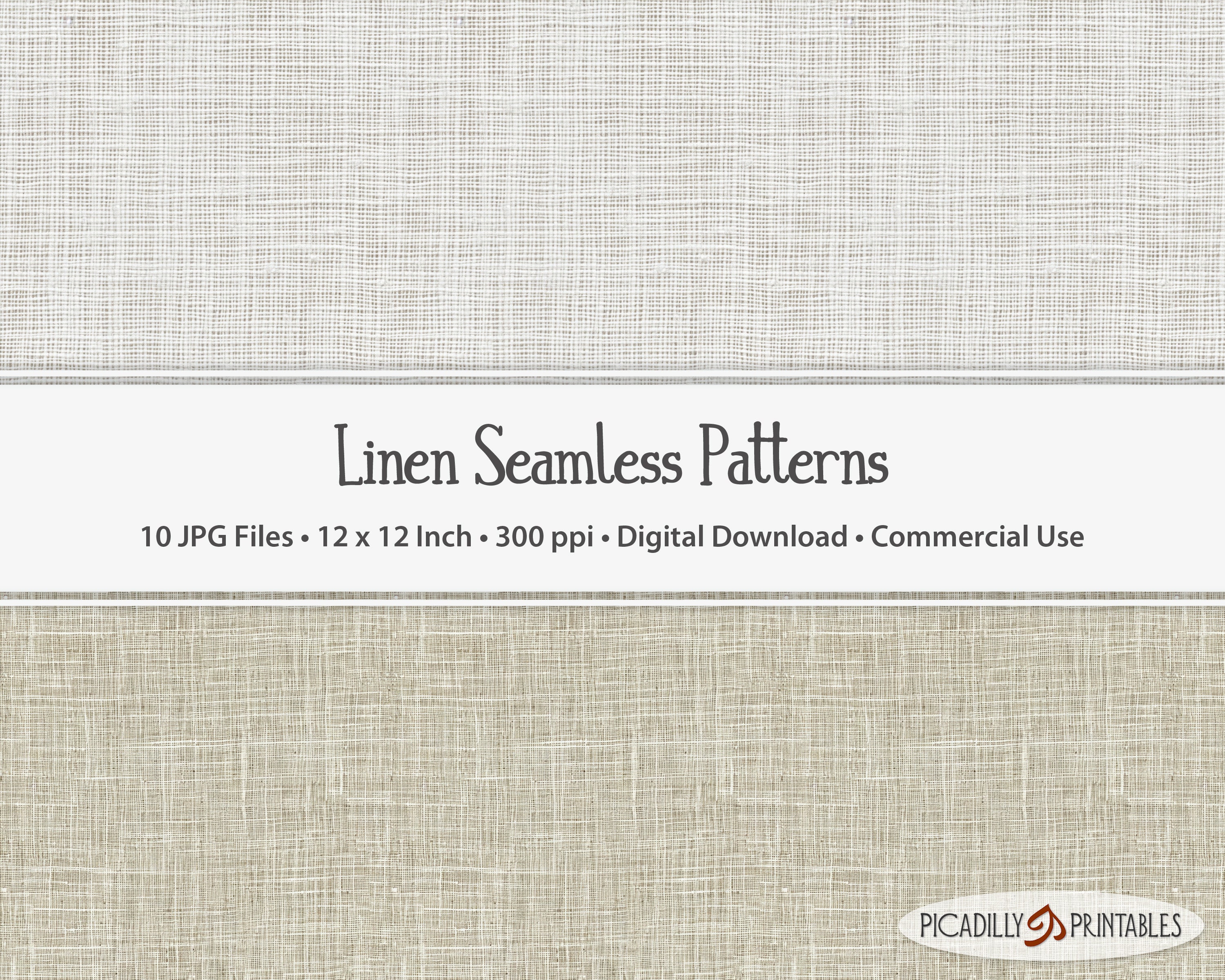Neutral Linen Fabric Seamless Patterns for Wallpapers, Textiles ...