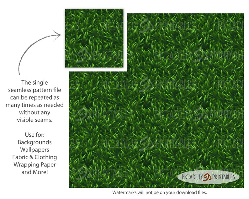 Grass Seamless Patterns for Wallpapers, Textiles, Wrapping Paper - 10 ...