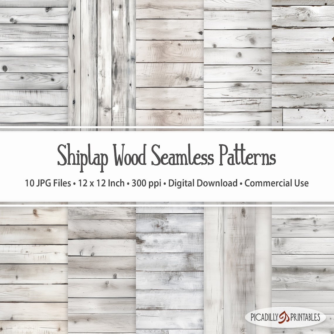Weathered Shiplap Seamless Patterns Whitewashed Wall Siding 10 JPG ...
