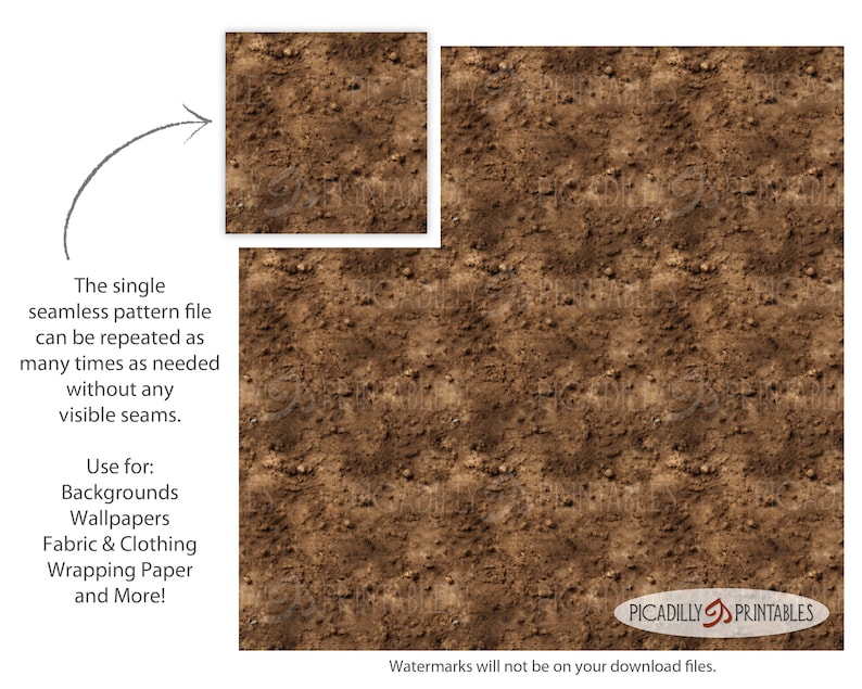 Dirt Seamless Patterns for Wallpapers, Textiles, Wrapping Paper - 10 ...