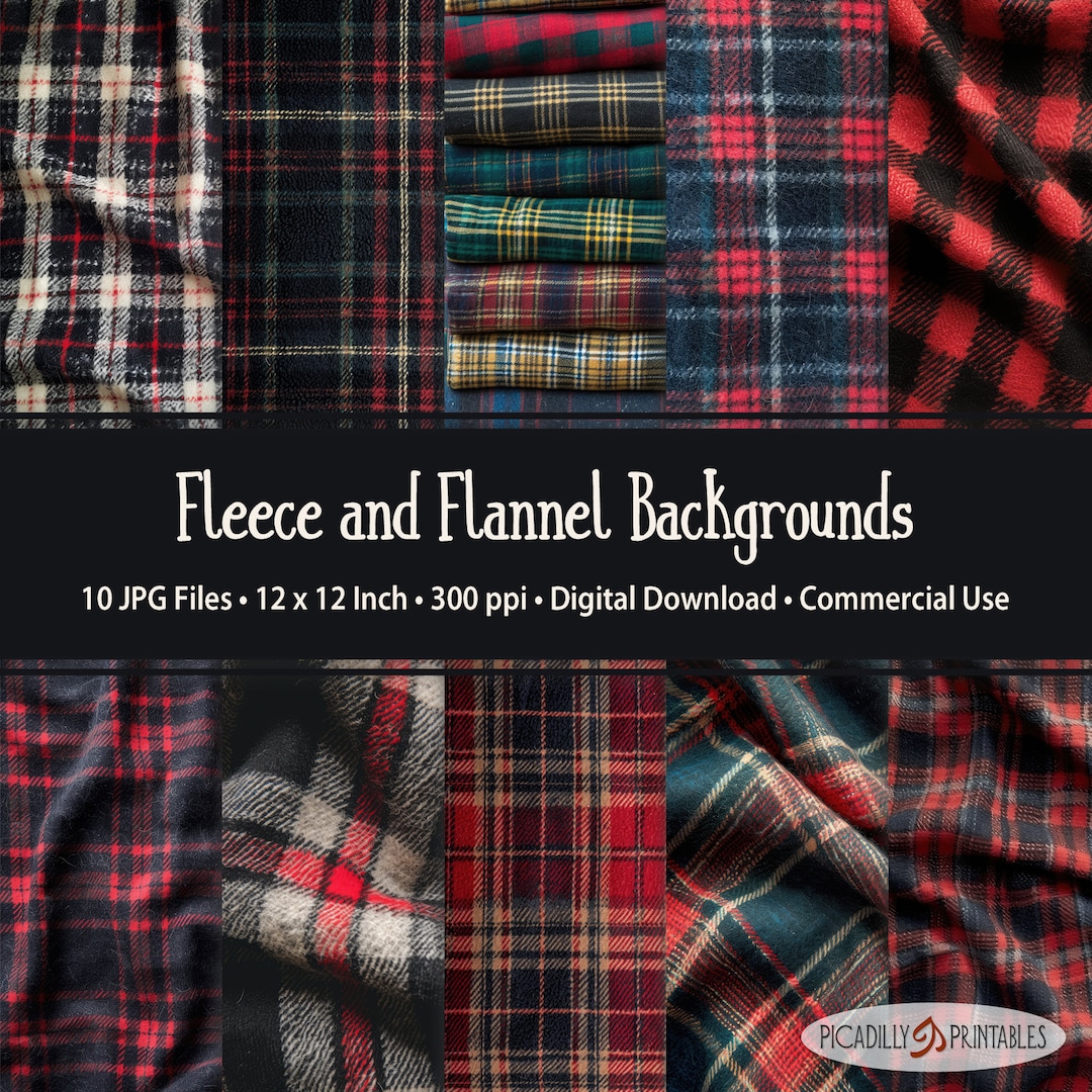 Fleece and Flannel Backgrounds, Warm and Cozy Textiles Digital Images ...