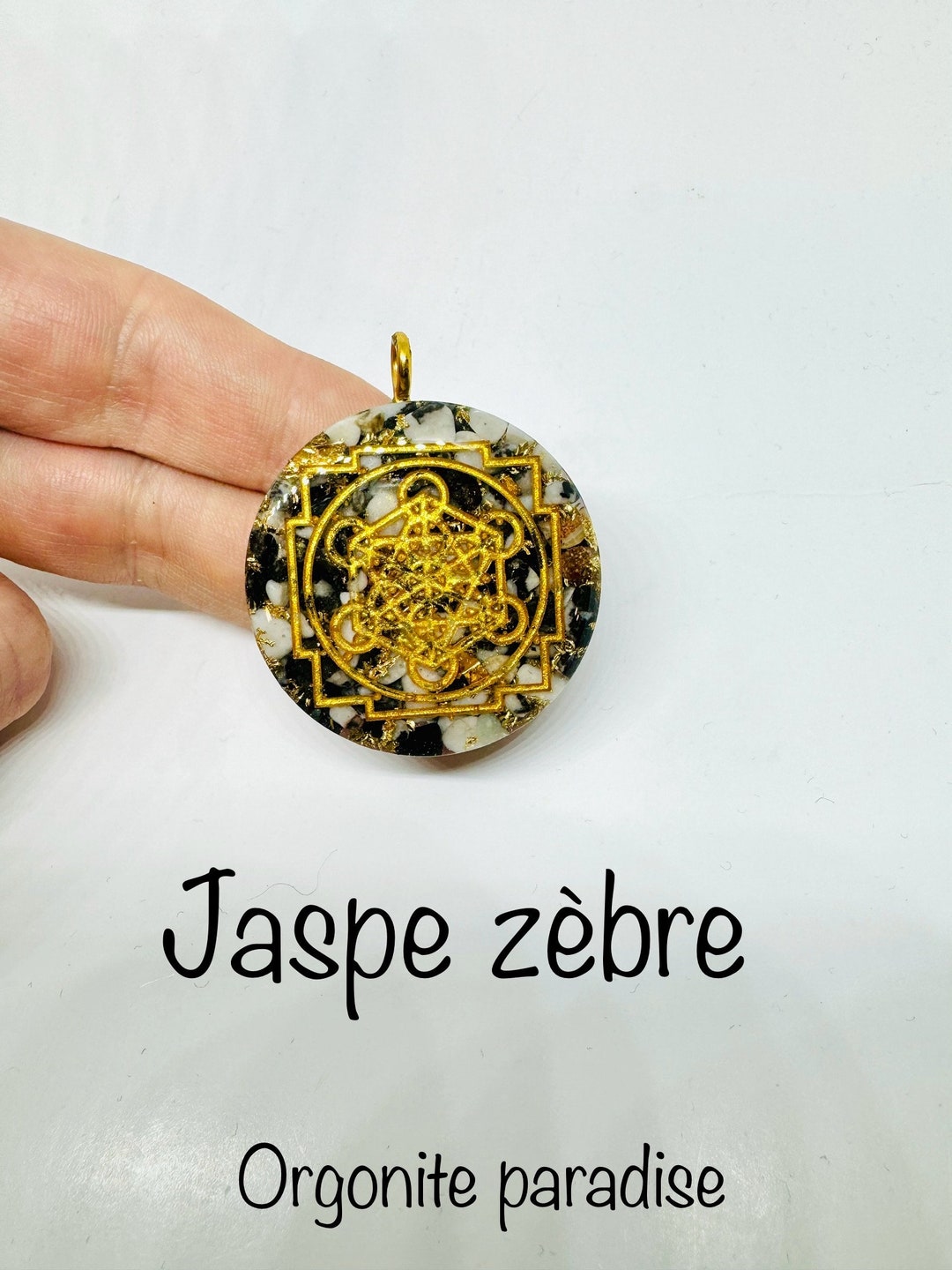 Zebra Jasper Metatron Symbol 4cm Lustrous Diamond Effect Stone of Courage and Protection - Etsy