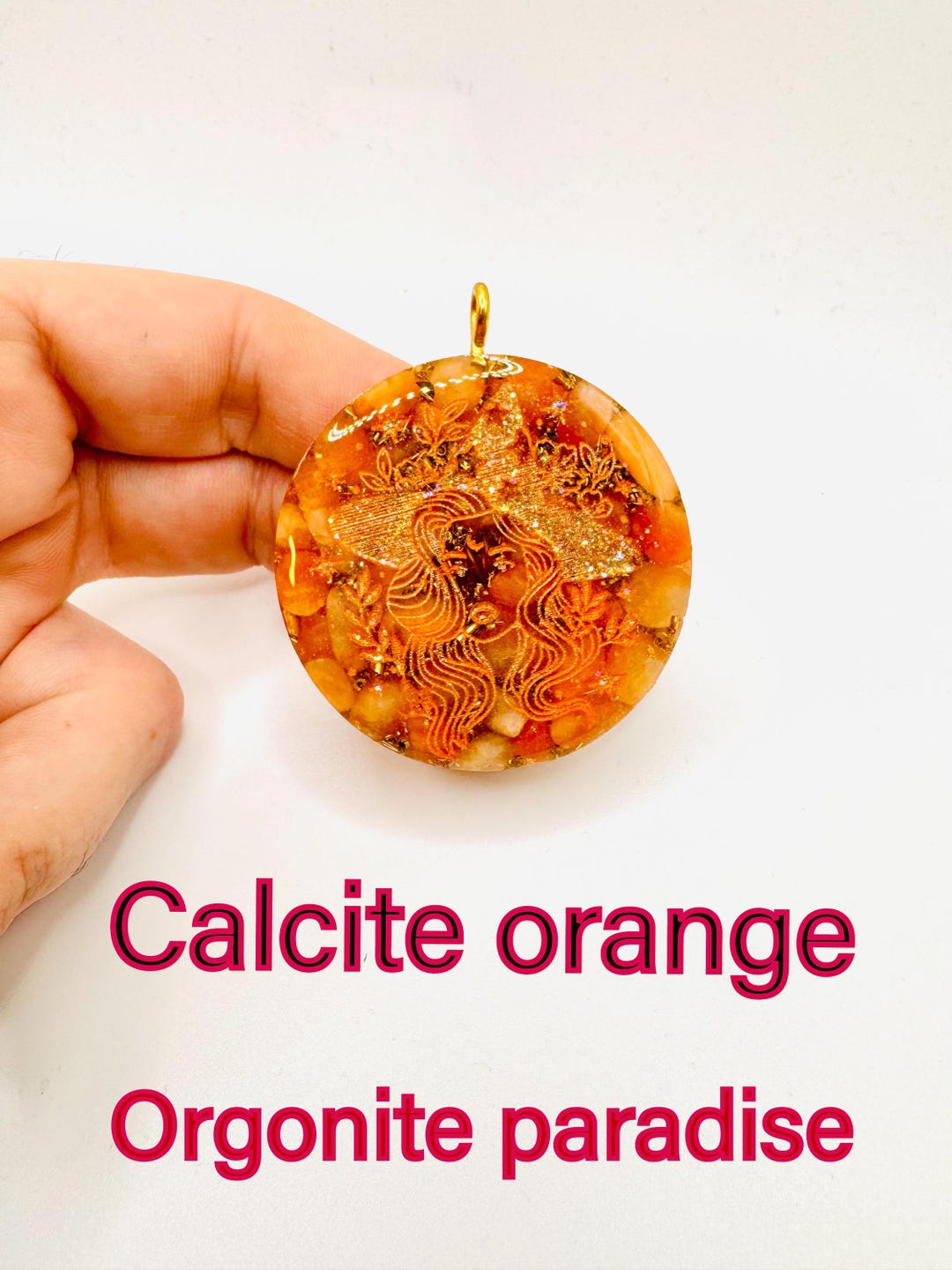 Orange Calcite - Stone of Joy and Enthusiasm, Witch Symbol - Etsy