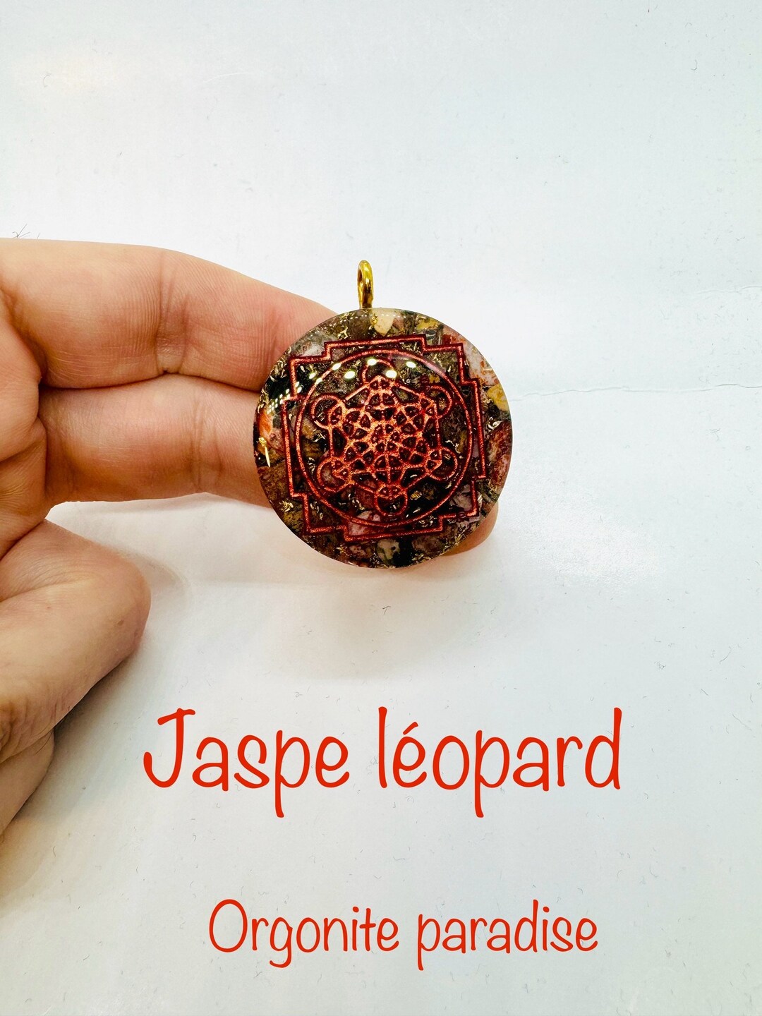 Leopard Jasper - Stone of Integration and Strength - Metatron Symbol - Etsy