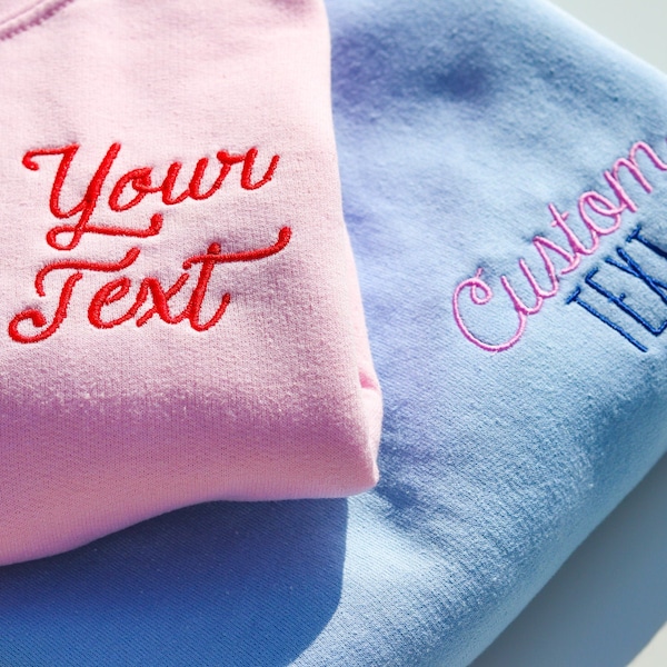 Custom Embroidered Sweatshirt - Etsy