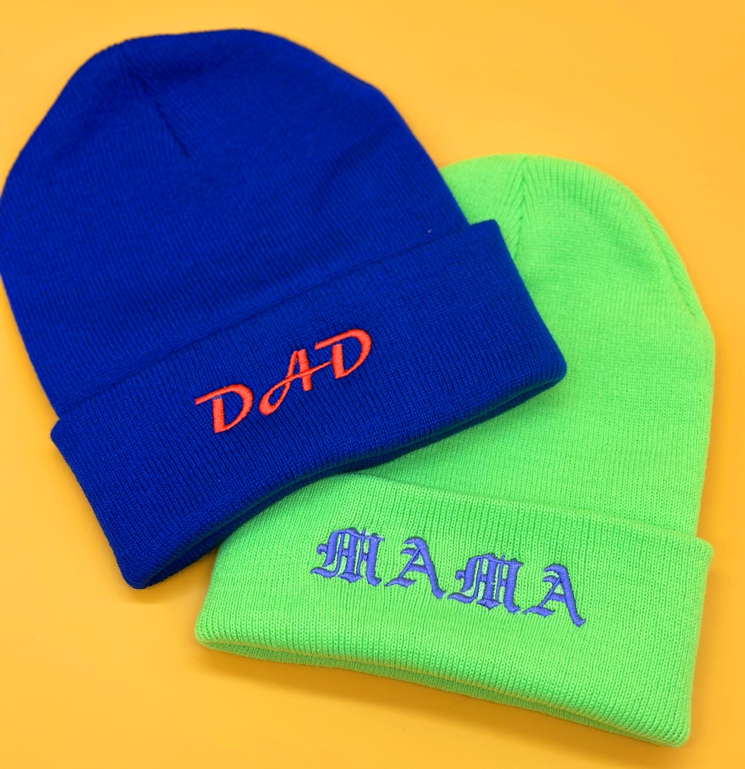 Custom Embroidered Beanie , Personalized Cuffed Beanie Cap , Custom ...