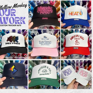 Custom Two Tone Structured Baseball Hat , Personalized Vintage Style ...