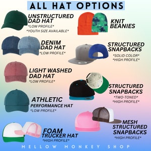 Custom Embroidered Snapback Hat , Two Toned Personalized Structured Cap ...