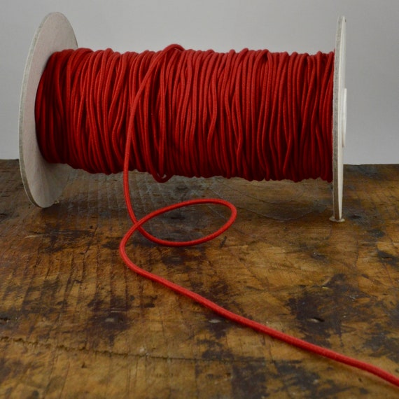 2.2mm Wide Red Organic Cotton Elastic Cord - Etsy UK