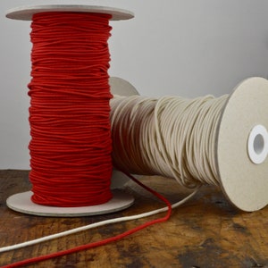 2.2mm Wide Red Organic Cotton Elastic Cord - Etsy UK