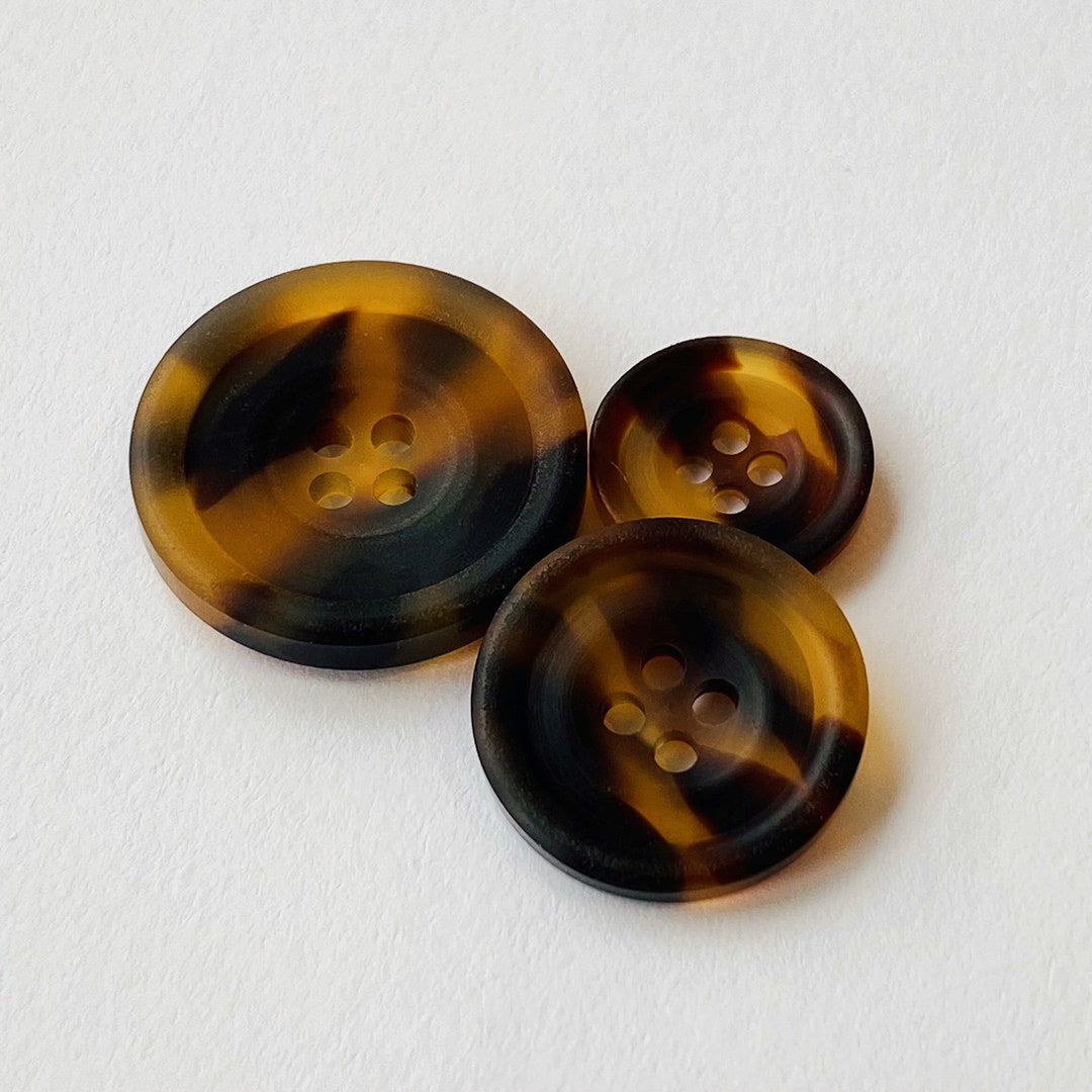 Sustainable Dairy Tortoise Shell 'cambridge' Suit Buttons - Etsy