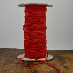2.2mm Wide Red Organic Cotton Elastic Cord - Etsy UK