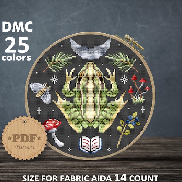 Frog and Toad Cross Stitch Patterns - Etsy