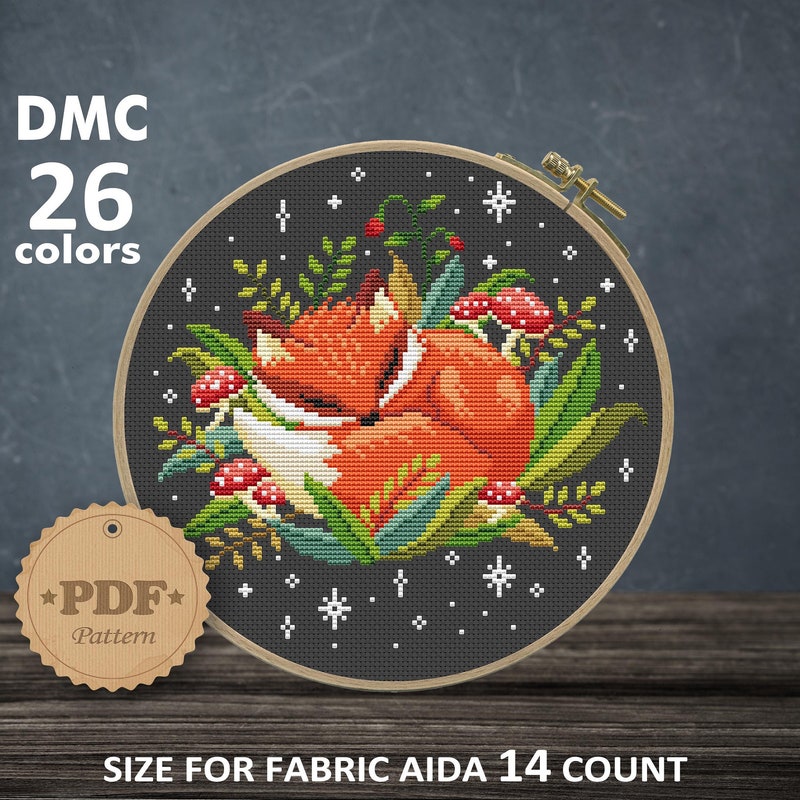Fox Cross Stitch - Etsy