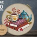 Book Lover's Set Cross Stitch Pattern Pdf Stack of Books Embroidery ...