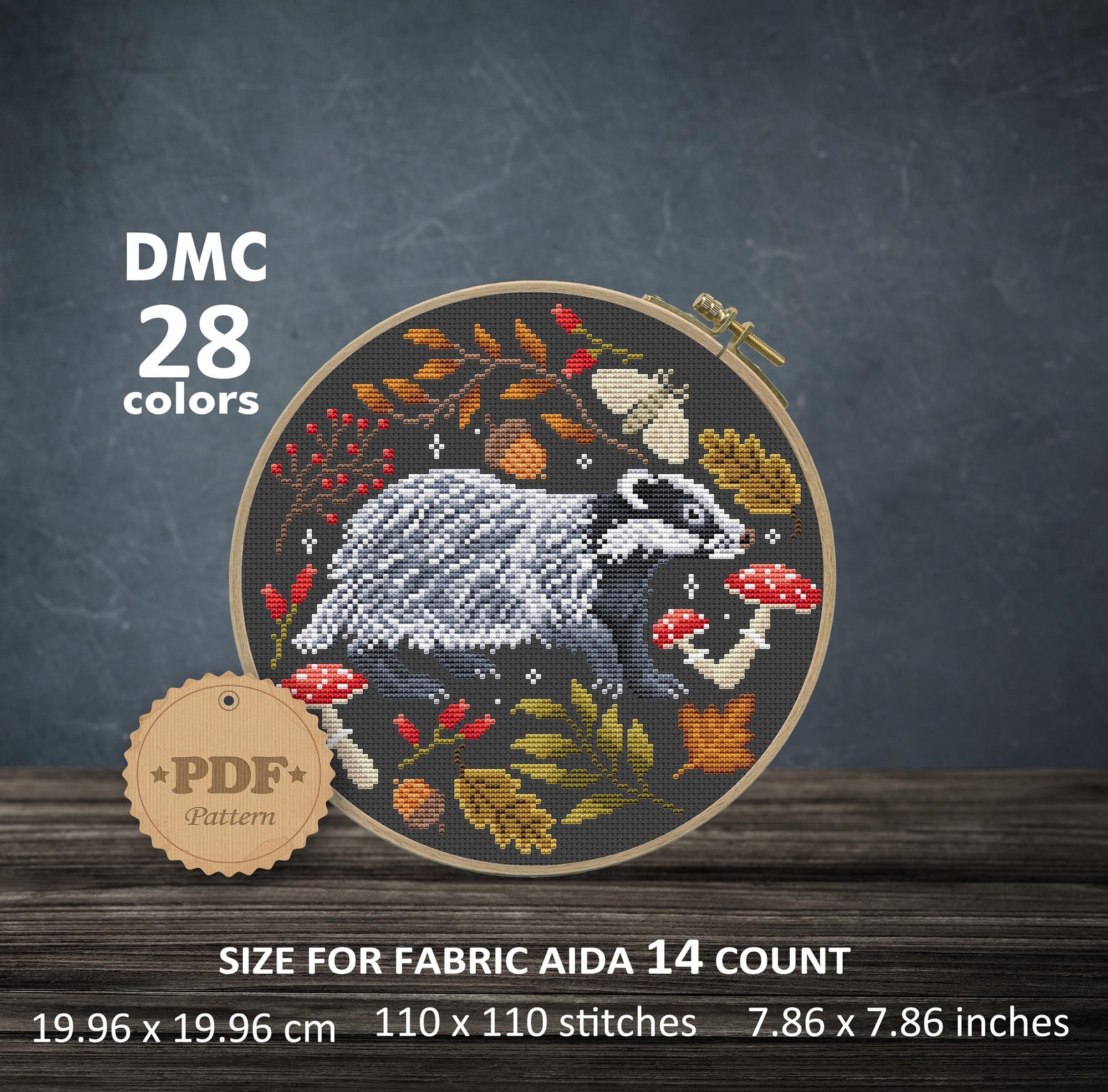 Forest Animals Cross Stitch Pattern PDF Modern Cross Stitch - Etsy