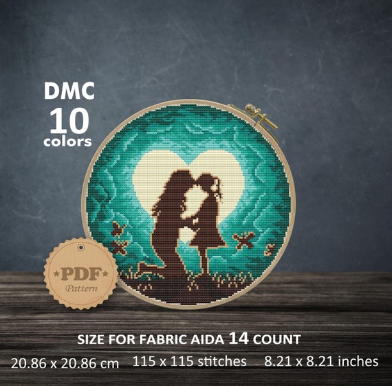 Mom and Daughter Cross Stitch Pattern Night Sky Cross Stitch | Etsy