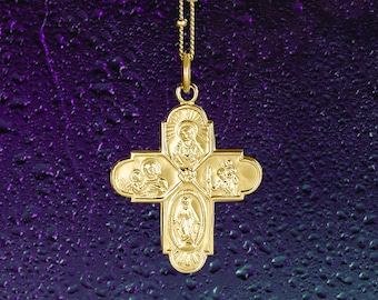 Large Solid Gold Cross - Etsy