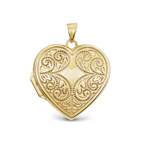 14K Gold Rectangular Engravable Locket Filigree Photo Locket - Etsy