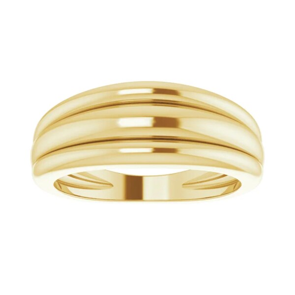 14k Chunky Mens Ring - Etsy