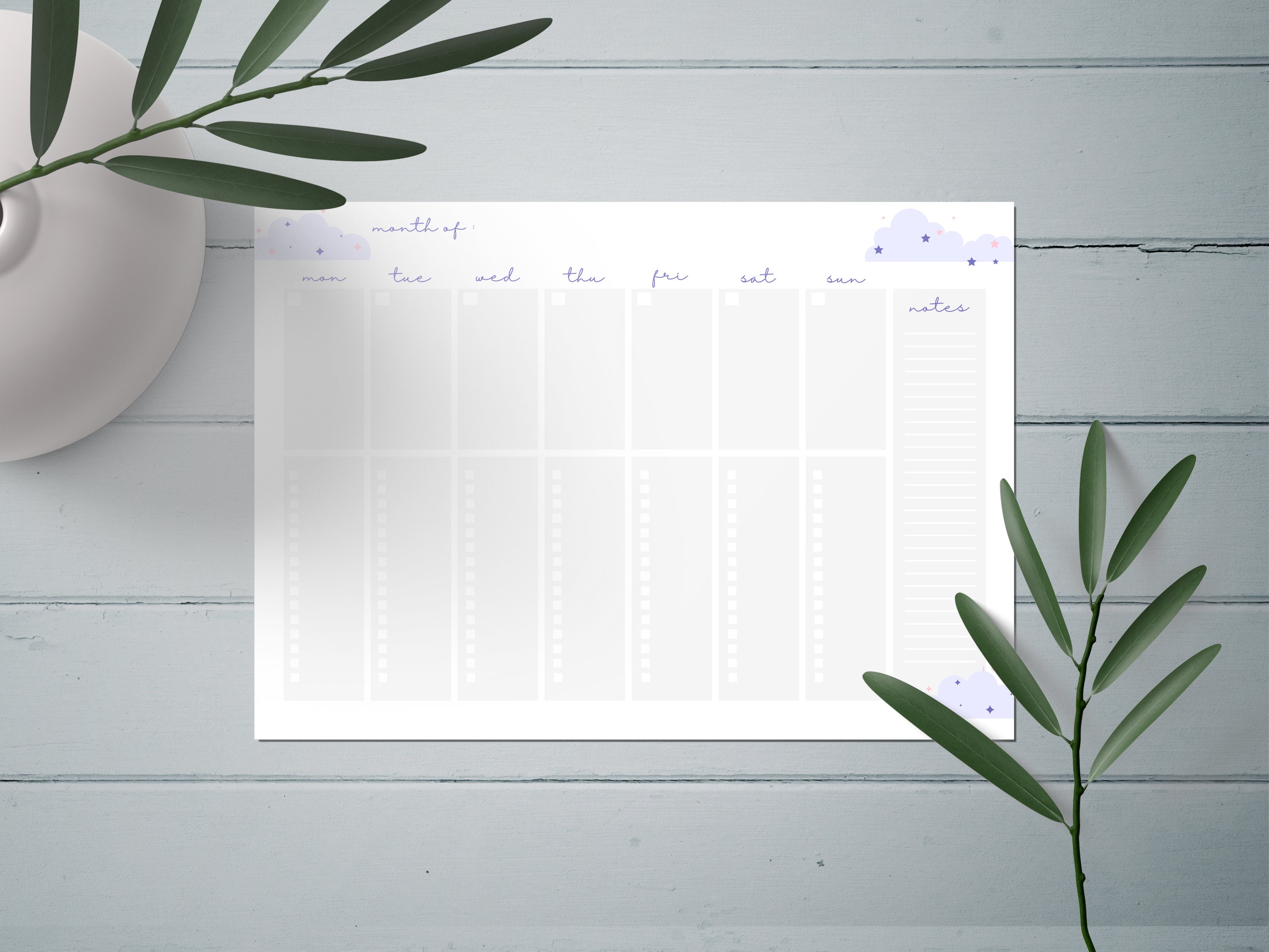 Instant Download Printable Planner Personal Calendar Daily Planner ...