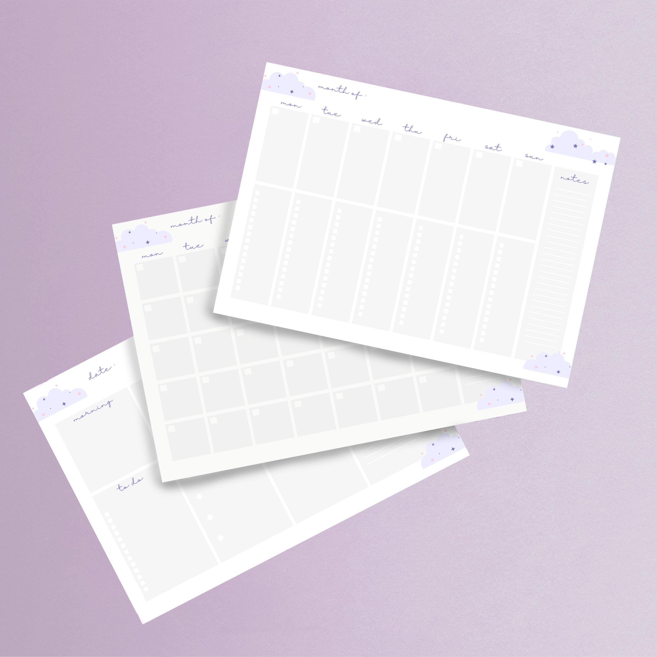 Instant Download Printable Planner Personal Calendar Daily Planner ...
