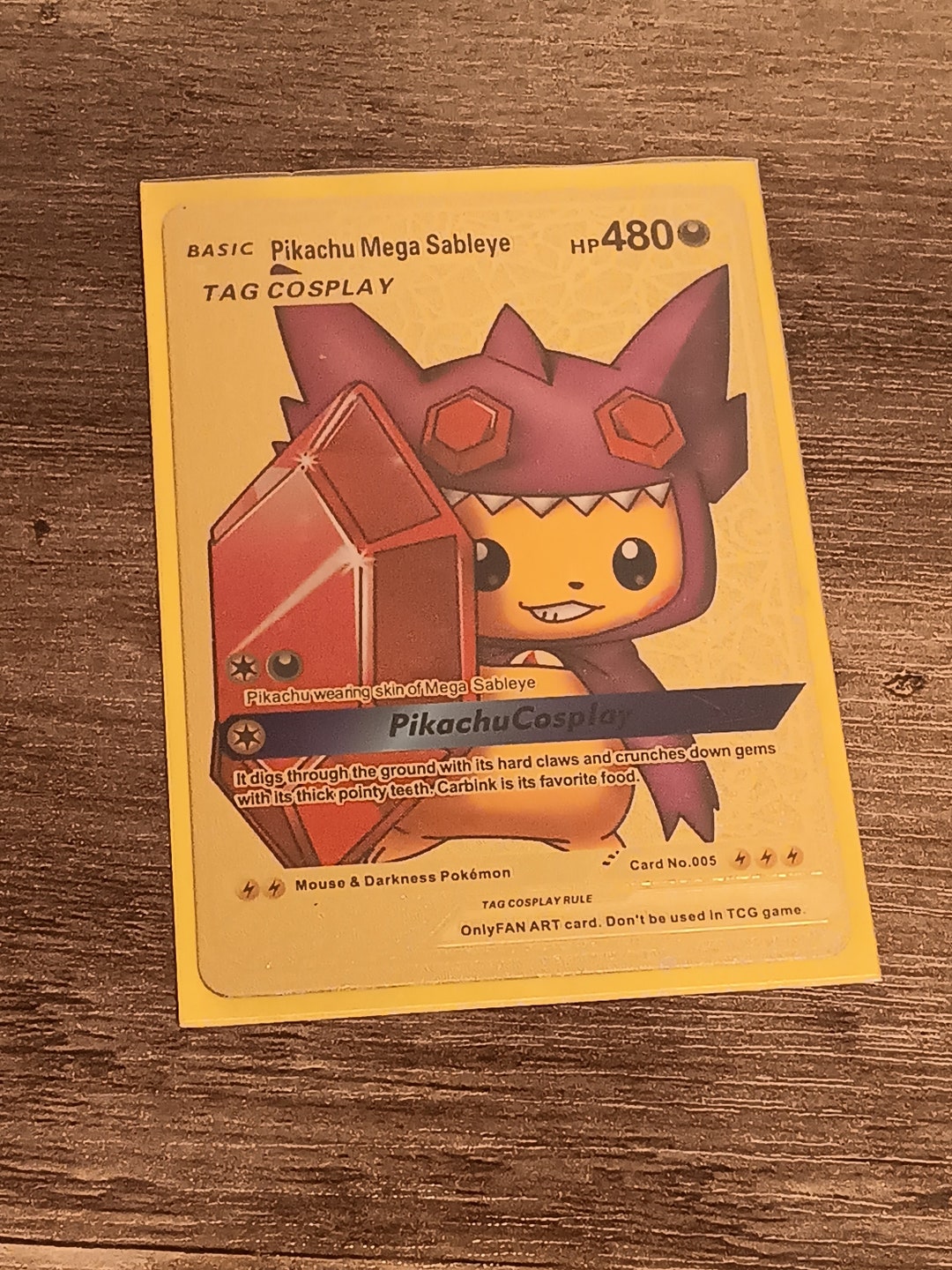 Pikachu Mega Sableye (used ) Pokémon Trading Card - Etsy