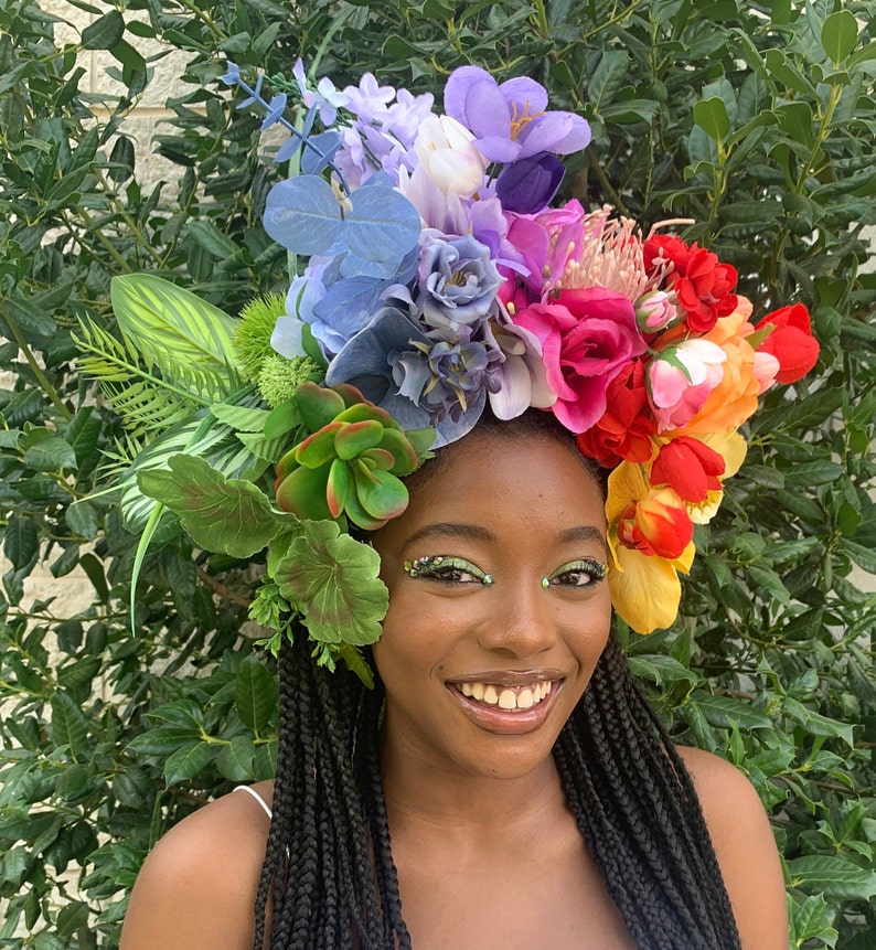 Faux Flower Crowns - Etsy