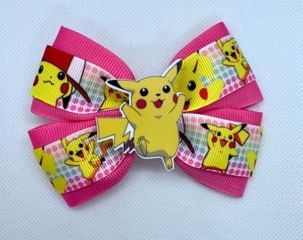Pikachu Hair Bow - Etsy
