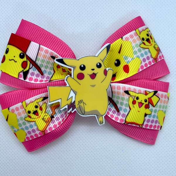 Pikachu Bow - Etsy
