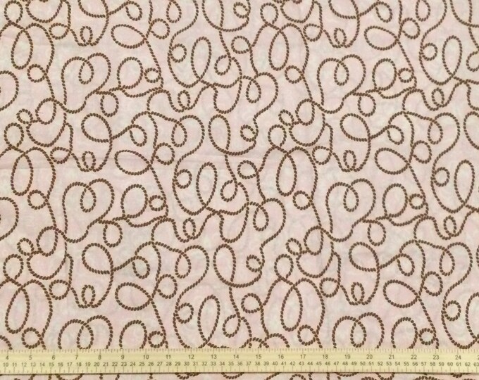 Pink Lasso Cotton Fabric by the Yard - Etsy