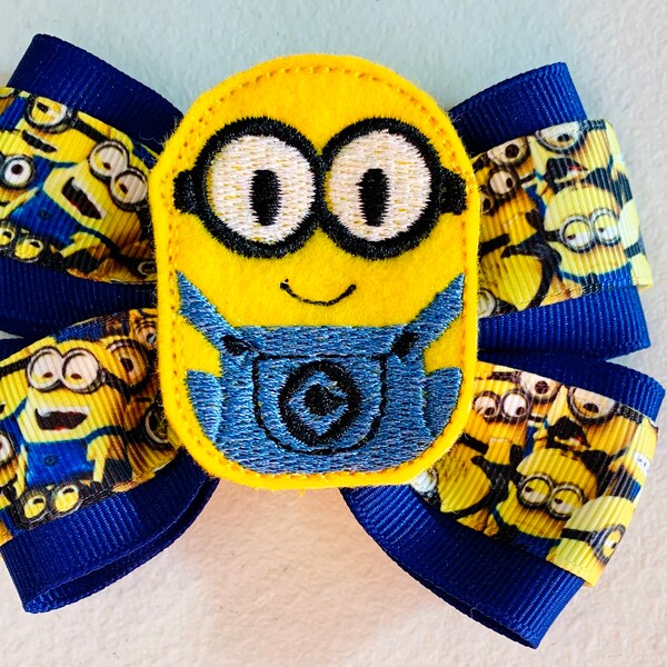 Minion Hair Bow - Etsy