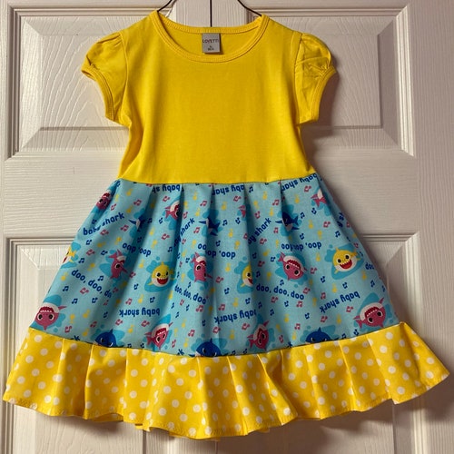 Baby Shark Dress Birthday Dress Celebration Dress Baby - Etsy