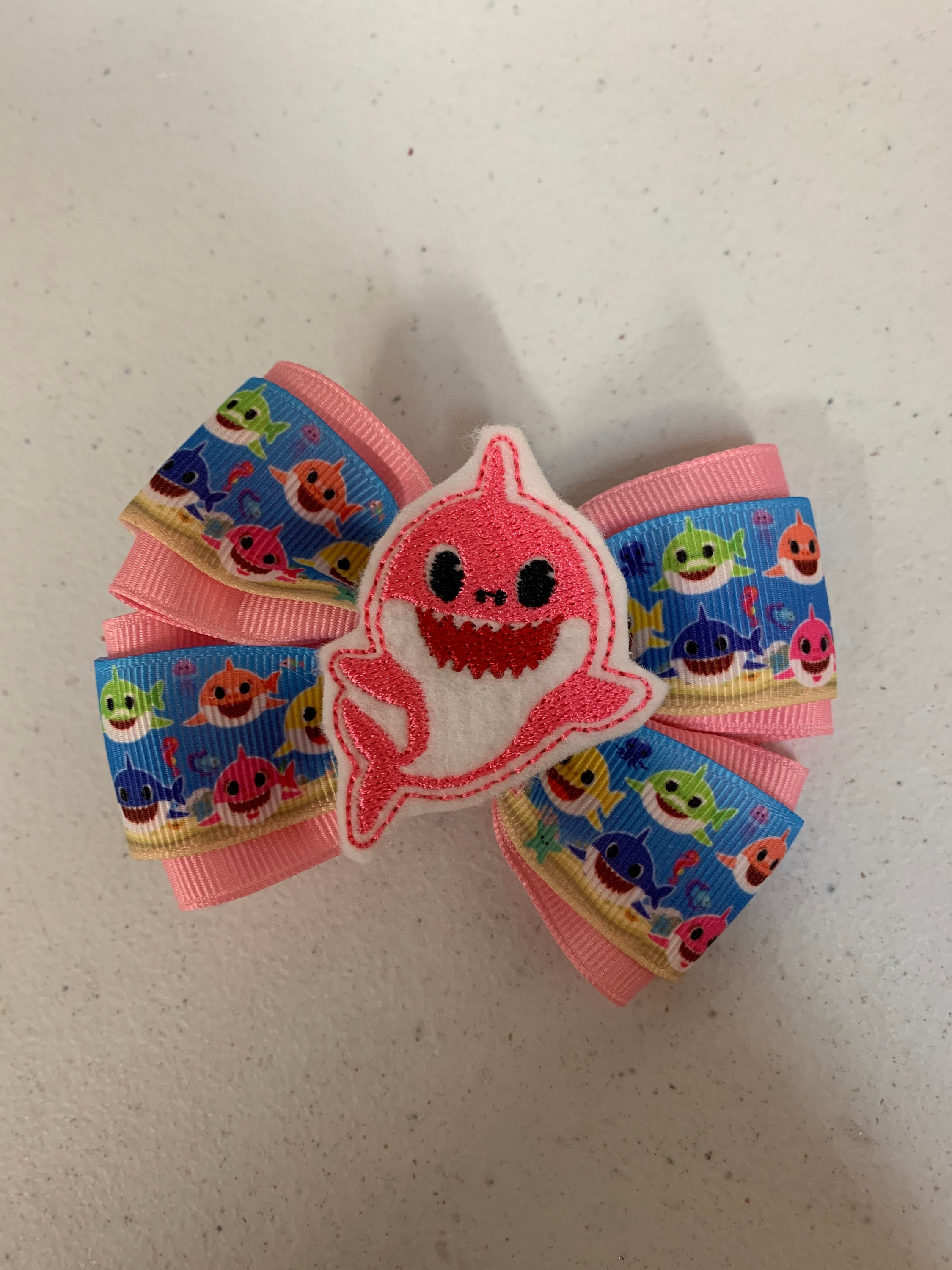 Baby Shark Bow - Etsy