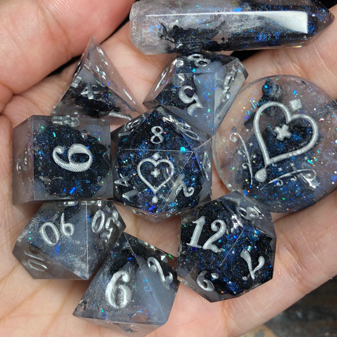 Celestial Serpent Dice Set Handmade Polyhedral Dice for Dnd, D&D ...