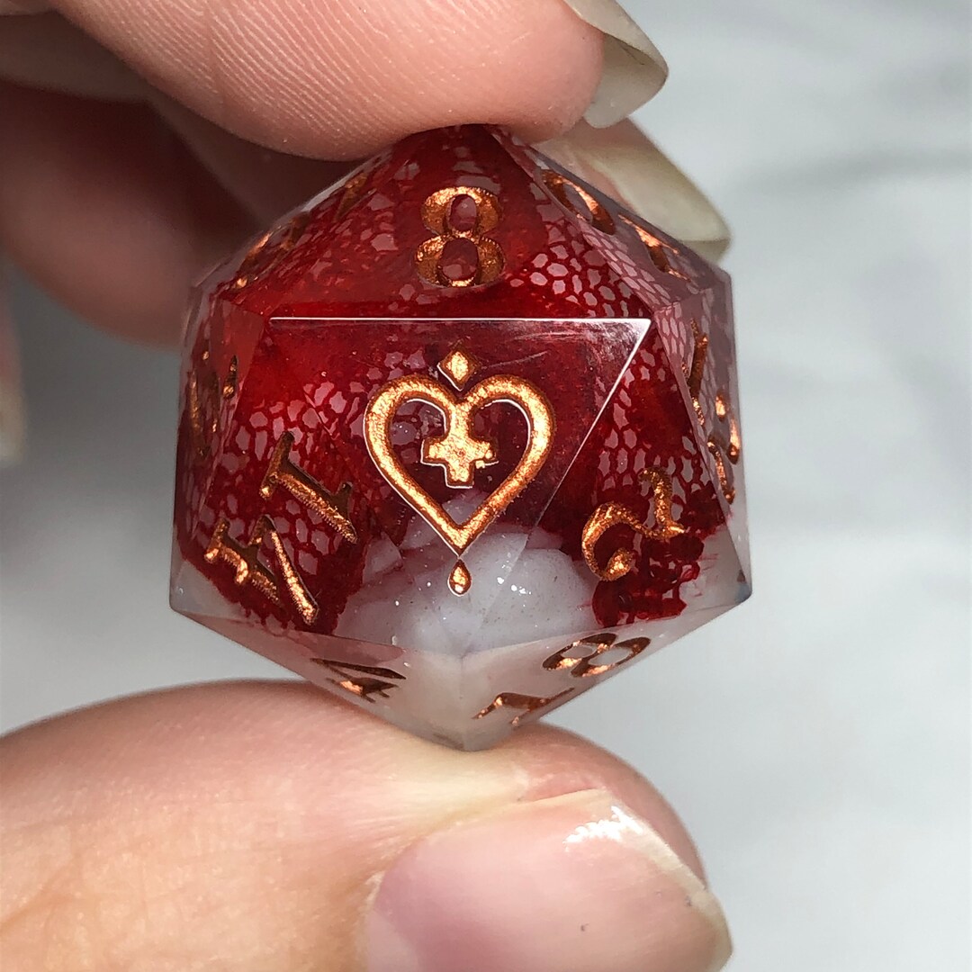 Scandal in the Snow D20 Handmade Polyhedral Dice for Dnd, D&D, Ttrpgs ...