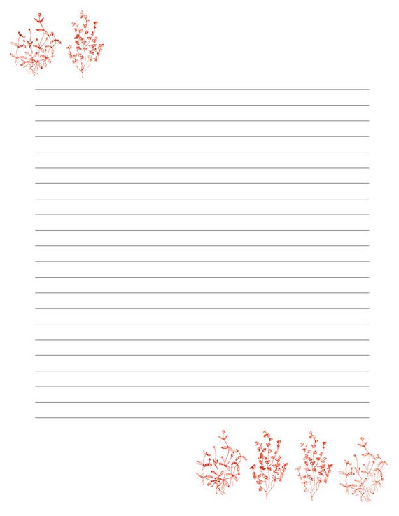 Cute Lined Paper Printable