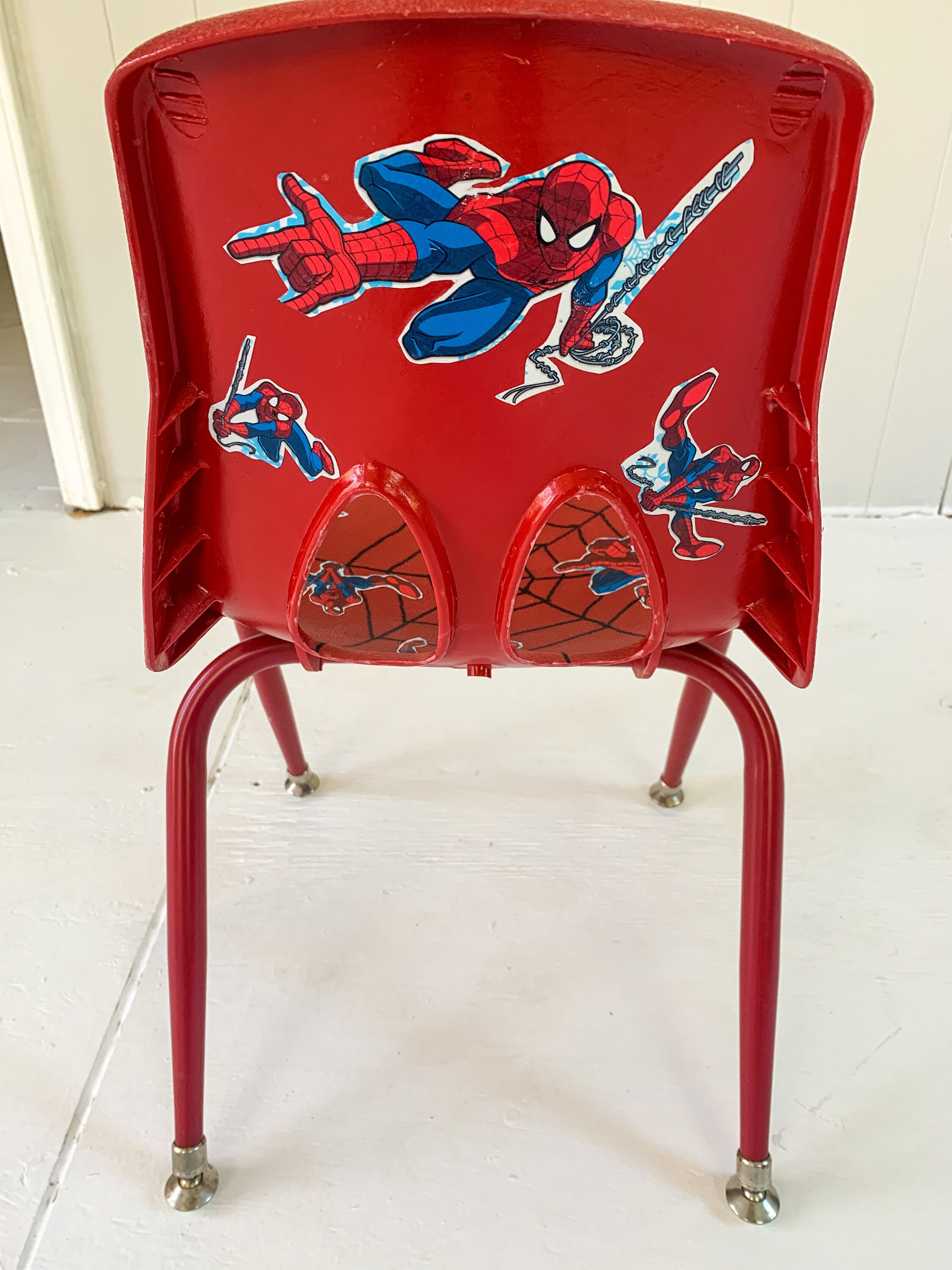 Spiderman Vintage Red Plastic Child School Chair Sealed in | Etsy