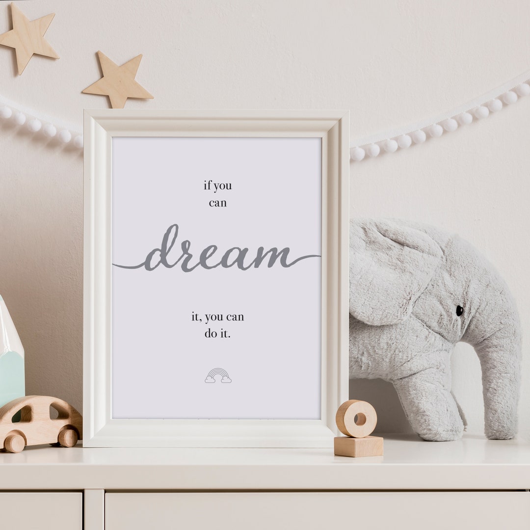 Nursery Room Quote Decor Baby Room Decor Baby Inspirational Quote ...