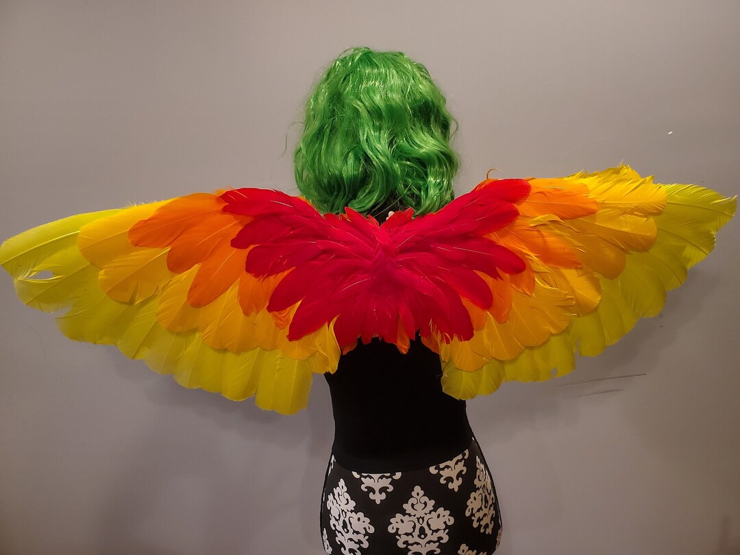 Phoenix Colored Feather Cosplay Wings - Etsy