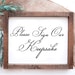 Please Sign Our Keepsake Sign, Guest Sign in Instructions, Wedding ...