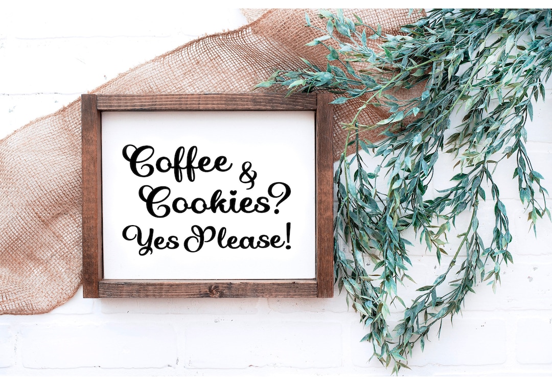 Coffee and Cookies Wedding Sign, Dessert Table Display, Wedding Cake ...