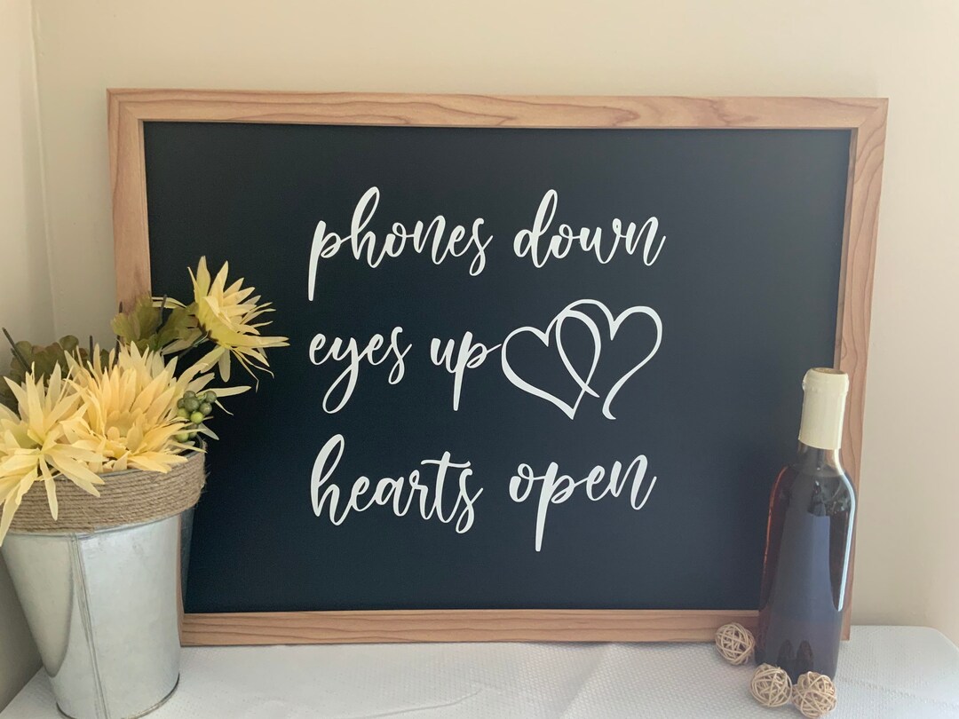 Unplugged Ceremony Sign, No Phone Wedding Sign, No Camera Please ...
