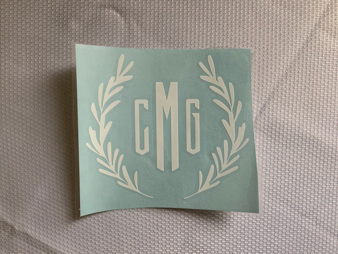 Wedding Monogram Sign Wedding Monogram Decal Couple Initials - Etsy