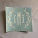 Wedding Monogram Sign, Wedding Monogram Decal, Couple Initials Sign ...