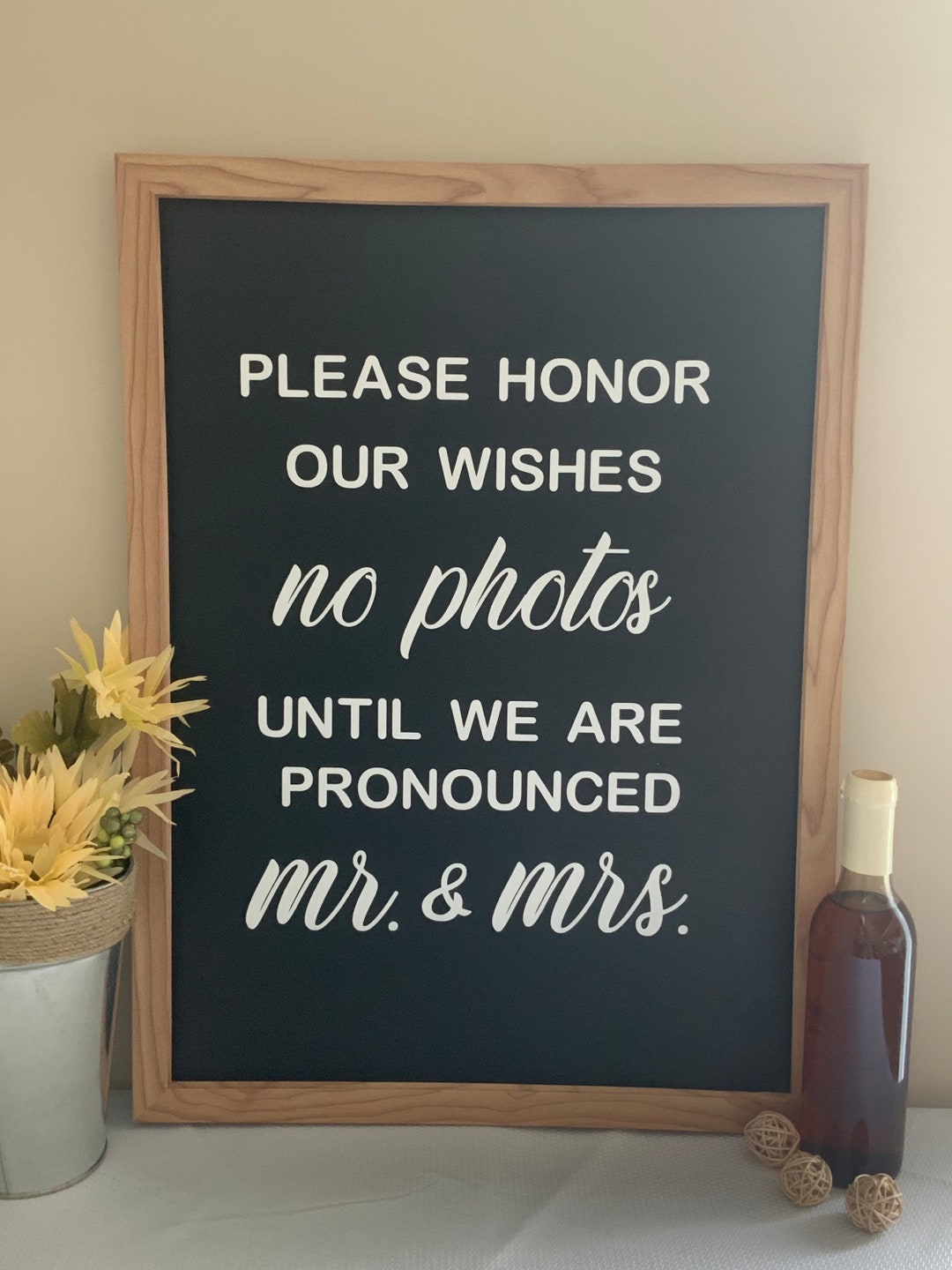 Unplugged Ceremony Sign, No Phone Wedding Sign, No Camera Please ...