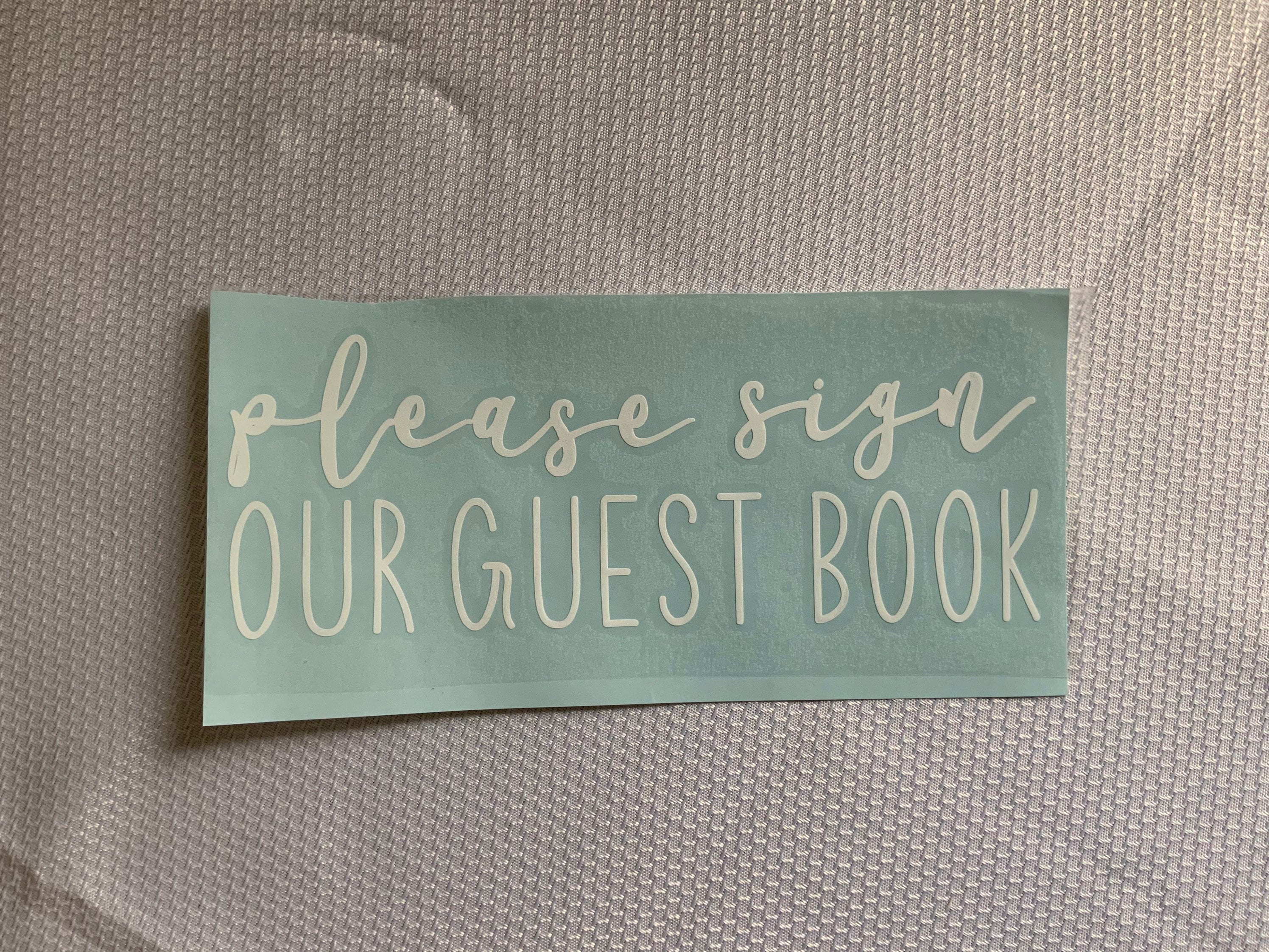 Please Sign Our Guest Book Sign Guest Book Sign Wedding | Etsy