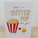There's No Butter Pop Than You (popcorn) - Illustrated Greeting Card ...